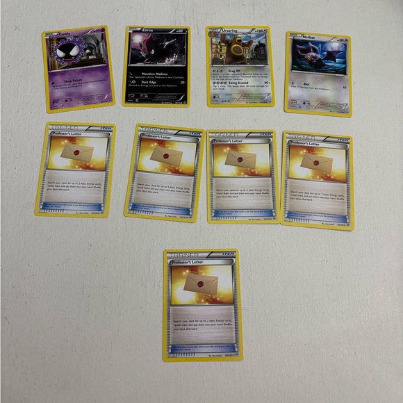 Pokemon | Toys | Pokemon Trading Cards With Yellow And Purple Accents ...